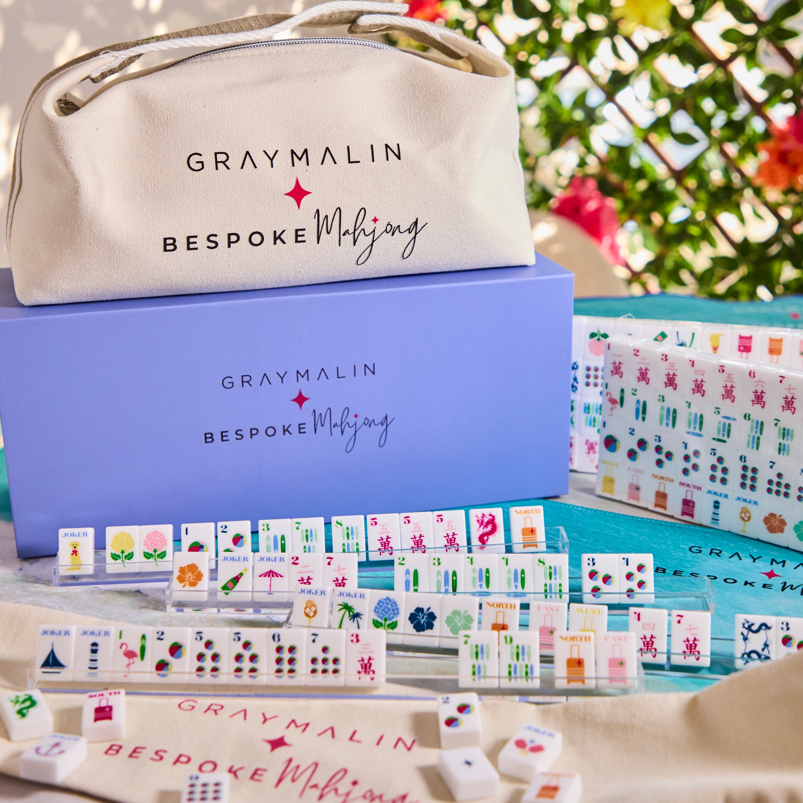 Bespoke X Gray Malin Travel Tiles Kit - BEACH CLUB – Bespoke Mahjong