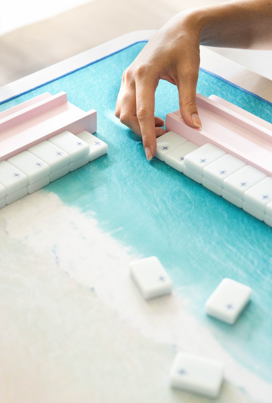 Bespoke X Gray Malin Beach Club Mahjong Tiles - Ocean Blue – Bespoke ...