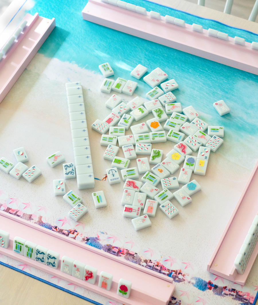 Bespoke X Gray Malin Beach Club Mahjong Tiles - Ocean Blue – Bespoke ...